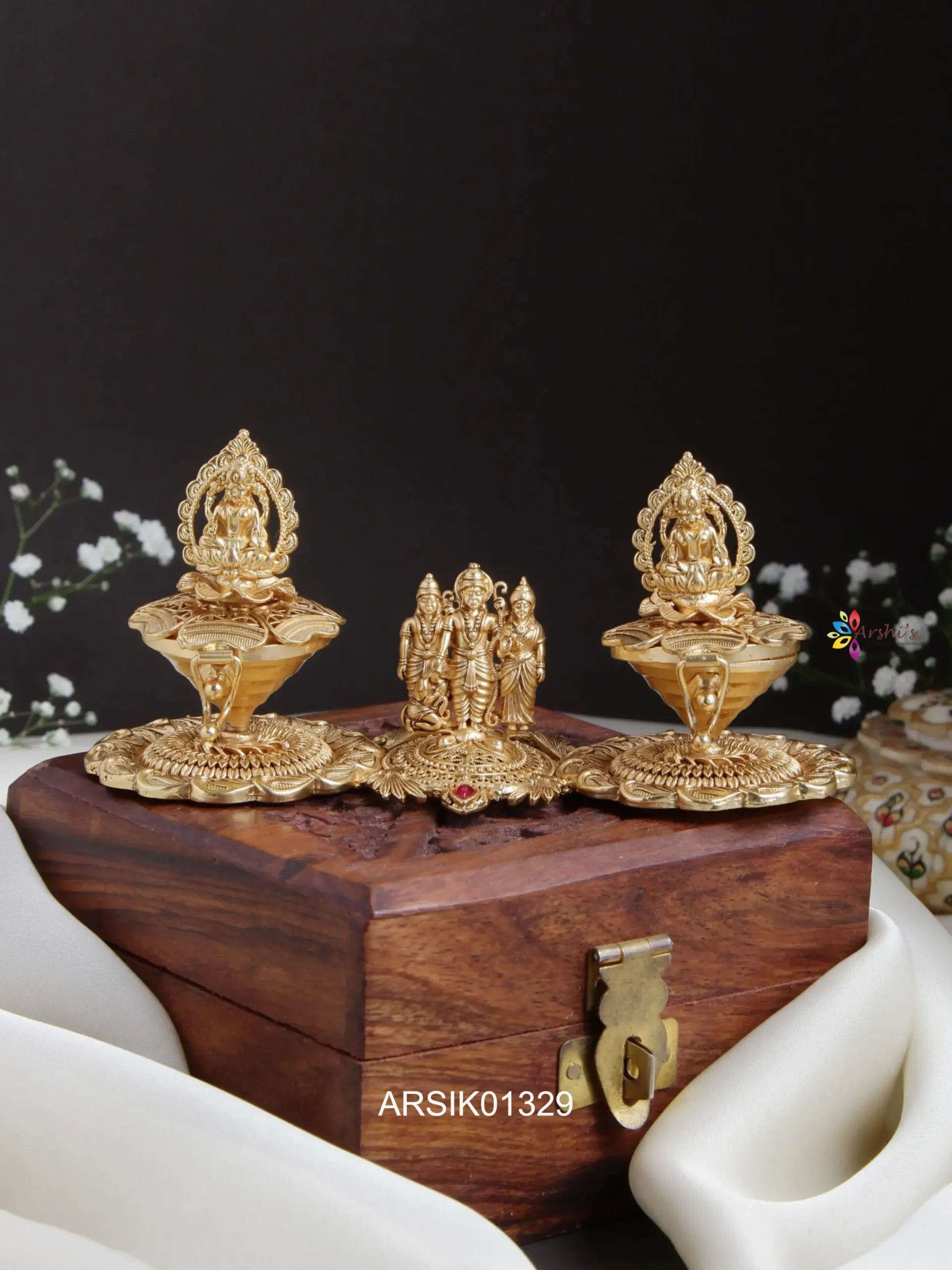 Seetha Rama Design Kumkum Box – Arshis